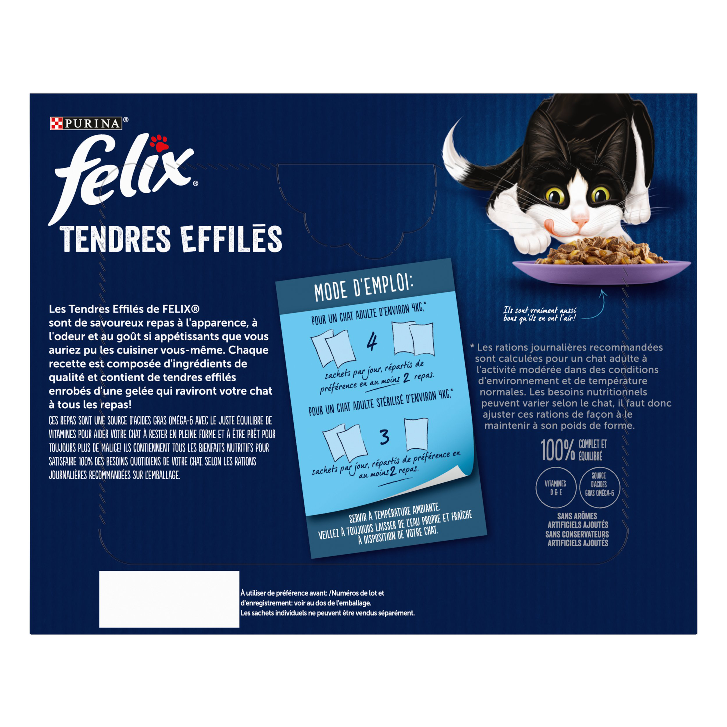 FELIX - Sachets fraîcheurs Tendres Effilés en Gelée Mixte pour Chats ...