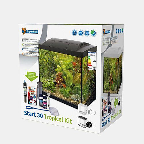 Superfish - Kit Aquarium Start 30 Tropical Noir - 27L | Animalis