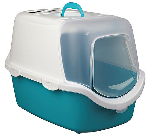 Trixie Bac a Litiere Vico Easy Clean pour Chat Turquoise Animalis